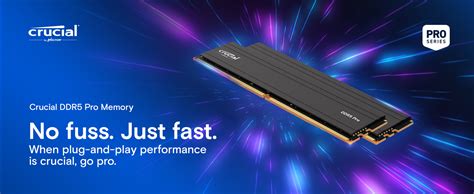 Crucial Kit De Memoria Ram Ddr5 Pro De 96 Gb 2 X 48 Gb 5600 Mhz O 5200 Mhz O