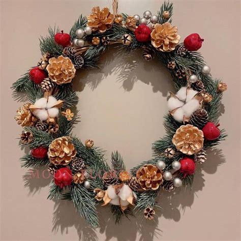 聖誕花環diy 歡喜 Moon Florist