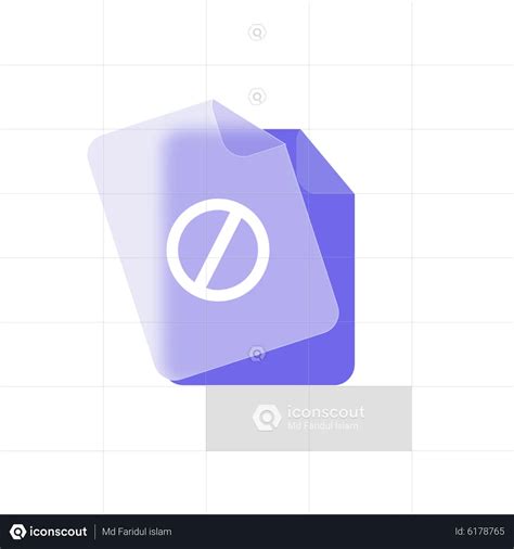 Blocked File Animated Icon Download In Json Lottie Or Mp4 Format