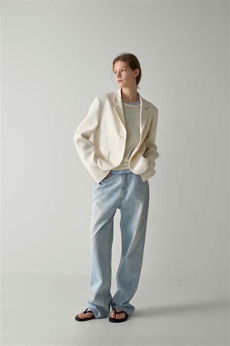 텍스처 빈티지 재킷ivory 감도 깊은 취향 셀렉트샵 29cm