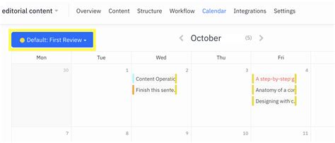 View Calendar In Content Workflow Bynder Support