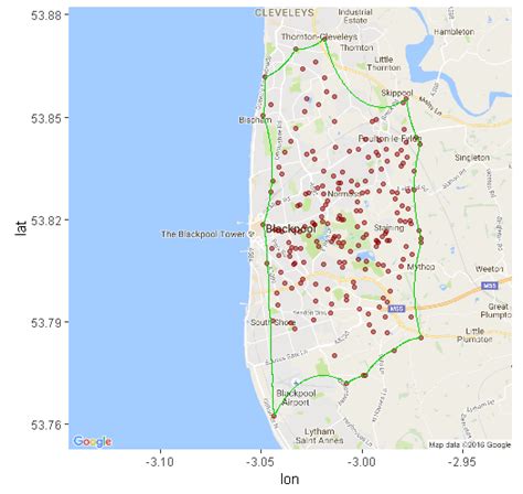 R Boundary Polygon Of Lat Lon Collection Stack Overflow