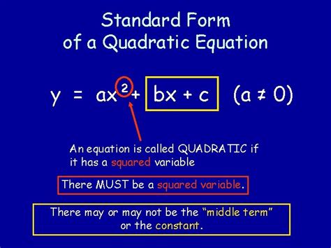 Algebra 9 3 Graphing Quadratic Functions Classifying Equations
