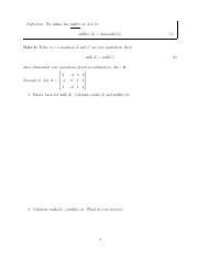 4 Basis Null Space Pdf Definition We Define The Nullity Of A To Be Nullity A Dim Null A 5