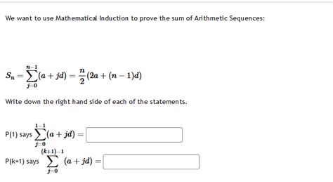 Solved We Want To Use Mathematical Induction To Prove The