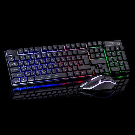 Desktop Keyboard Mouse Combo Usb Wired Backlight E Grandado