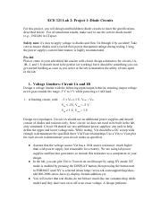 Lab Diodes W Pdf ECE Lab Project Diode Circuits For This Project You Will