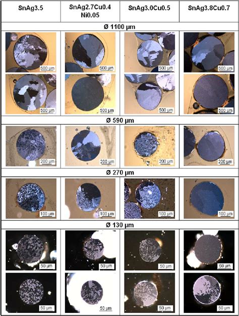 Influence Of Solder Composition On Grain Distribution And Orientation Download Scientific