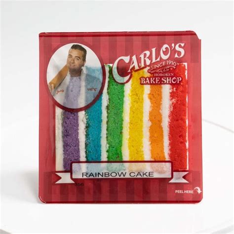 Carlos Bakery Rainbow Cake Slice Vanilla Cake With Sweet Vanilla