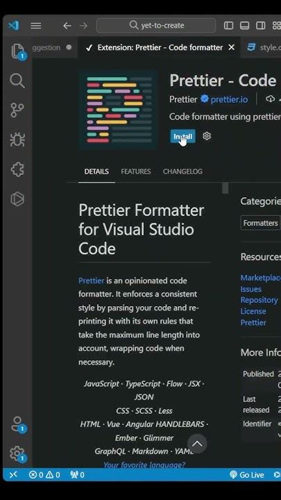Hello To Use Prettier Extension In Vs Code Programming Javascriptwedesign Htmlcss