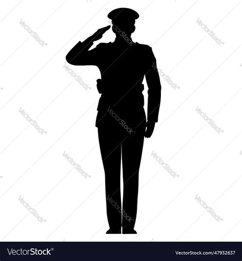 Soldier Salute Silhouette