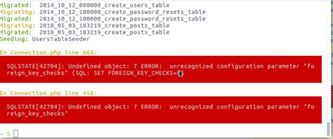 Php Laravel 5 Database Seeding With Postgresql Stack Overflow