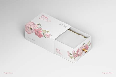 럭셔리 패션 상자 또는 선물 상자 이랑 절연 프리미엄 Psd 파일