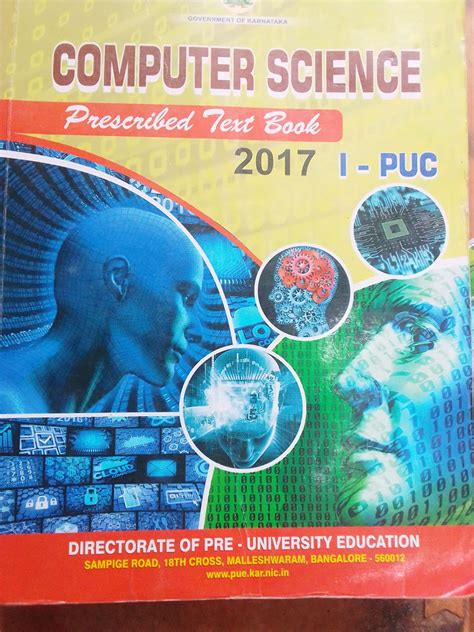 1 Puc Computer Science Half Rate Books