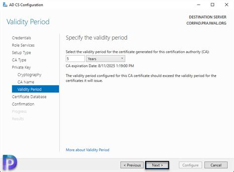 Install Enterprise Root Certificate Authority
