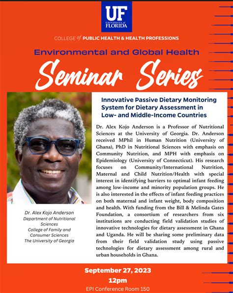Seminar Series Innovative Passive Dietary Monitoring System For Dietary Assessment In Low And