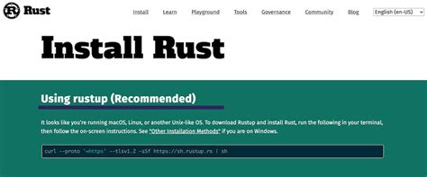 Comment Installer Rust Sur Macos Stacklima