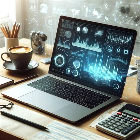 Business Professionals Analyzing RealTime Data And Interactive Visual