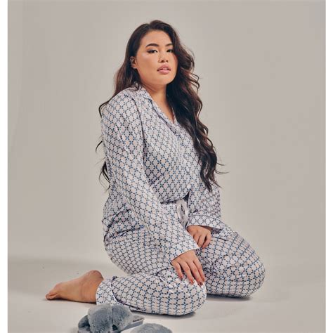 Adel Imprint Silk Pajamas Shopee Malaysia