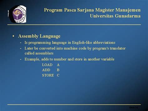 Program Pasca Sarjana Magister Manajemen Universitas Gunadarma Introduction