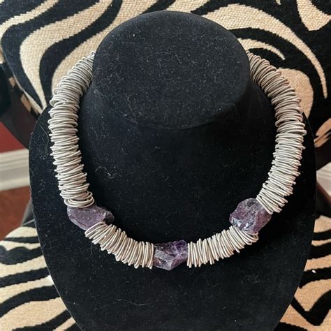 Sea Lily Jewelry Sea Lily Silver And Raw Amethyst Necklace Poshmark