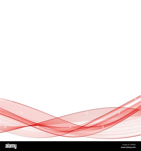 Abstract Smooth Color Wave Vector Curve Flow Red Motion Illustration Stock Photo Alamy