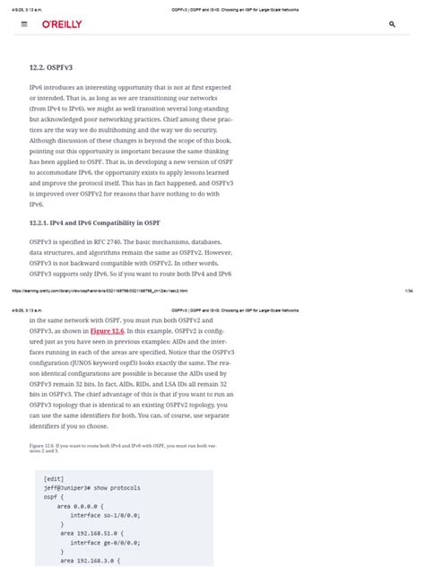 Ospfv3 Ospf And Is Is Choosing An Igp For Large Scale Networks Pdf I Pv6