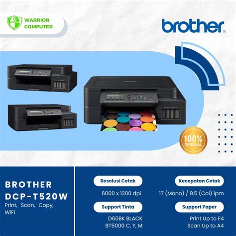 Jual PRINTER BROTHER DCP T520W PRINTER BROTHER Shopee Indonesia