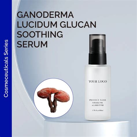 White Label Ganoderma Lucidum Glucan Soothing Serum Rixin Cosmetics