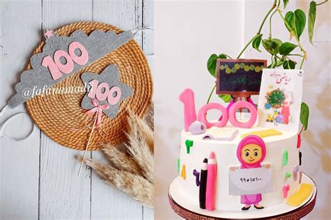 30 نمونه از ایده‌های جذاب جشن صد کلاس دوم تزیین و دکور، کیک، تاج و