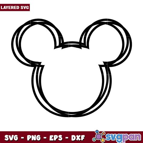 Mickey Mouse Ears Svg Cut File Svgpan