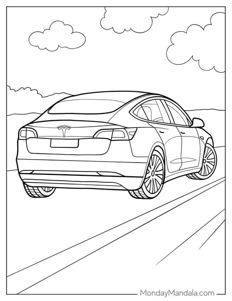 Tesla Coloring Sheet