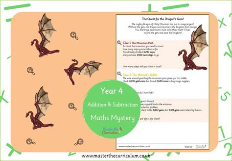 Addition And Subtraction Maths Mystery Master The Curriculum