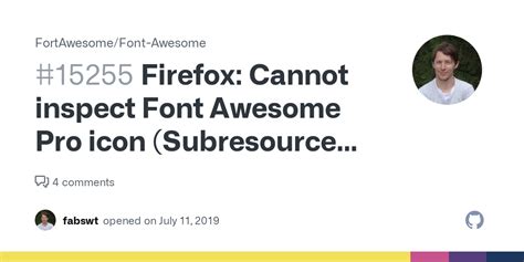 Firefox Cannot Inspect Font Awesome Pro Icon Subresource Integrity Check Bug Issue