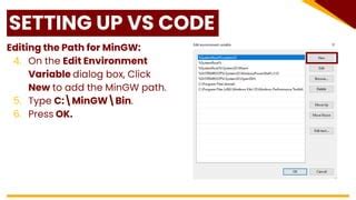 PLD Lesson Setting Up The VS Code Environment Pdf