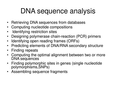 Ppt Dna Sequence Analysis Powerpoint Presentation Free Download Id 4565443