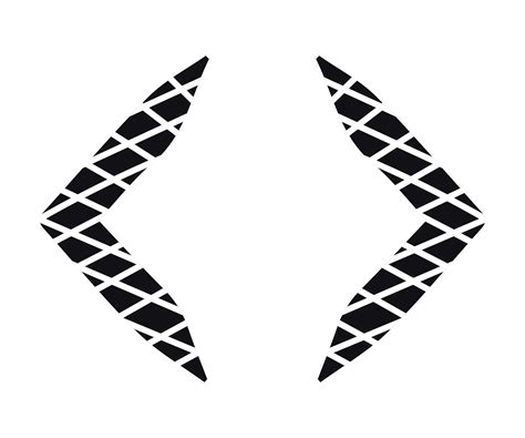 Black Curly Braces With Grid Vector Illustration 13729147 Vector Art At