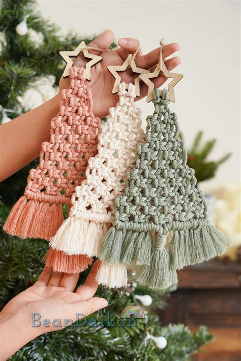 Macrame Pattern Diy Christmas Tree Easy Beginner Pattern Christmas T Christmas Decoration