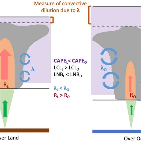 A Schematic Illustration Comparing Deep Convective Cloud Properties And Download Scientific