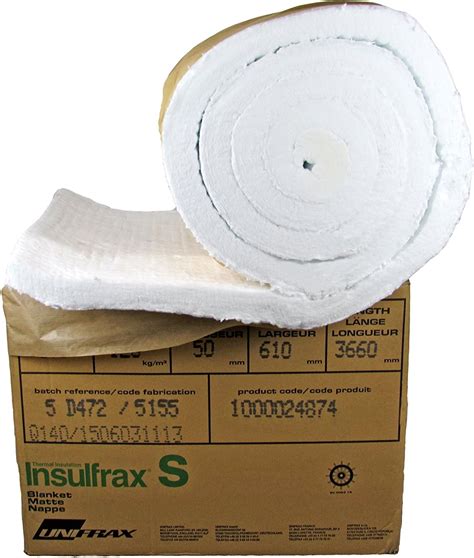 Insulfrax S Blanket 25mm X 610mm X 7200mm 96kg Uk Diy