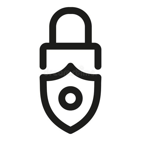 Secure Protection Abstract Logo Vector Shield Lock Icon Stock Vector Illustration Of Data