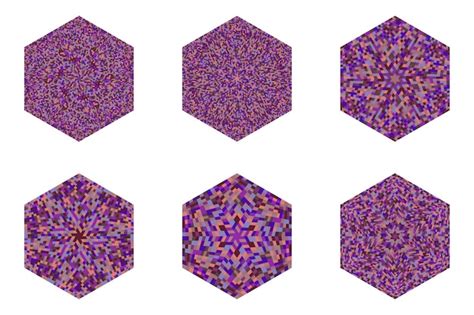 Premium Vector Abstract Geometrical Tiled Mosaic Hexagon Polygon Set