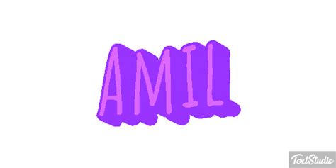 Amil Name Animated  Logo Designs