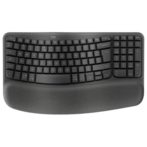 LOGITECH WAVE KEYS WIRELESS ERGO KEYBOARD BLACK Office Spot Ashburton
