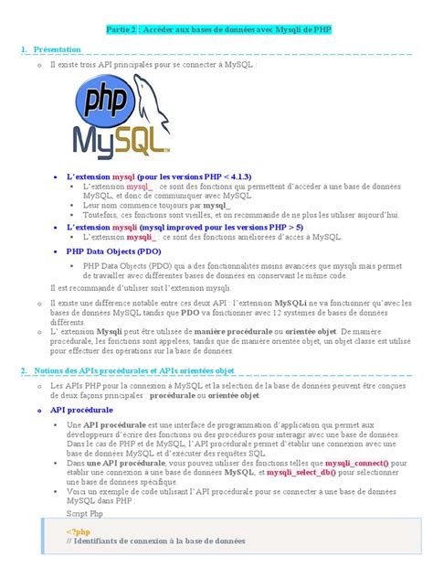 Php Cours Pdf