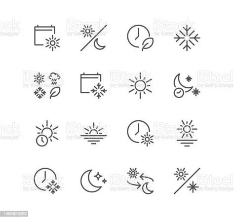 Set Of Sun Protection Related Icons Stock Illustration Download Image
