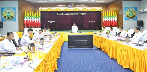 ပညာသင်ထောက်ပံ့ကြေးဆိုင်ရာ ကိစ္စနှင့်စပ်လျဉ်းသည့် လုပ်ငန်းညှိနှိုင်း အစည်းအဝေးသို့ ဒုတိယဝန်ကြီးခ