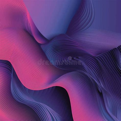 Abstract Digital Art With Vibrant Pink And Purple Waves Creating A Dynamic And Modern Aesthetic