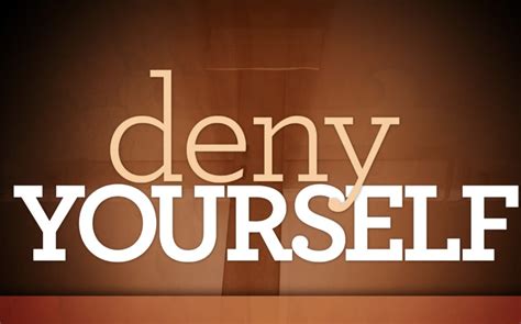 Deny Yourself Rhema From Heaven