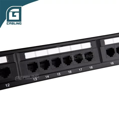 Gcabling 1U 24 Port UTP Cat6 Patch Panel Gcabling Optical Fiber Products Supplier